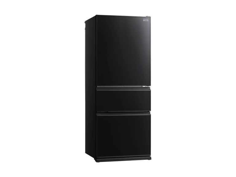 450L 3 Door Bottom Mount Fridge – Brilliant Black