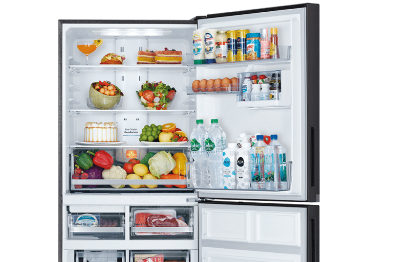 421L 2 Door Bottom Mount Fridge – Sterling Dark Silver | Mitsubishi ...