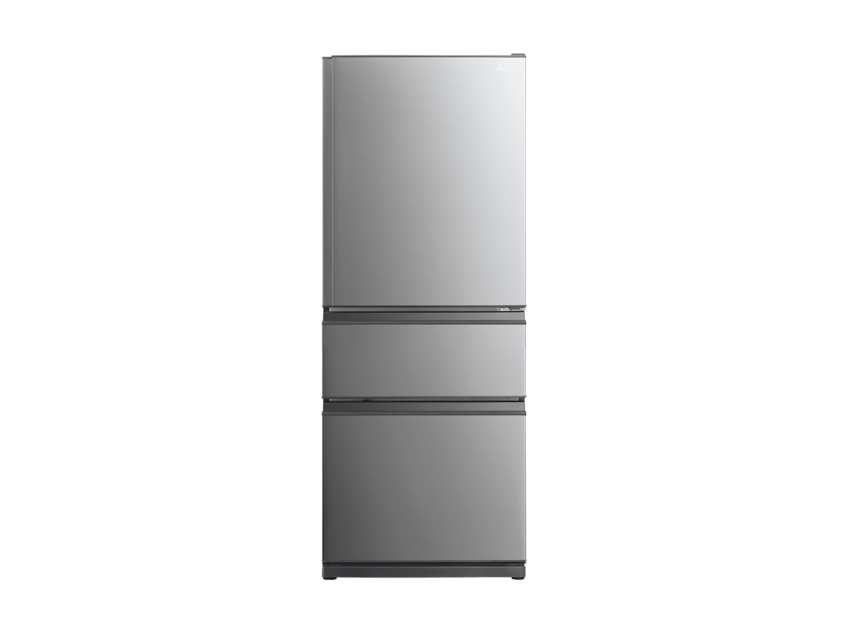 450L 3 Door Bottom Mount Fridge – Sterling Silver | Mitsubishi Electric